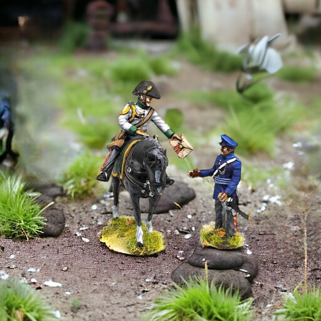 Napoleonic Prussian ADC and Officer 28mm Waterloo / Peninsula, Wargames ...