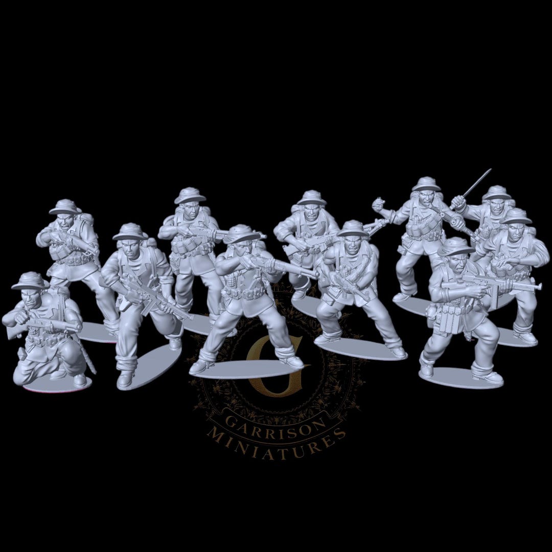 Merrill's Marauders X11: WW2 Wargame & Display Miniatures - Etsy
