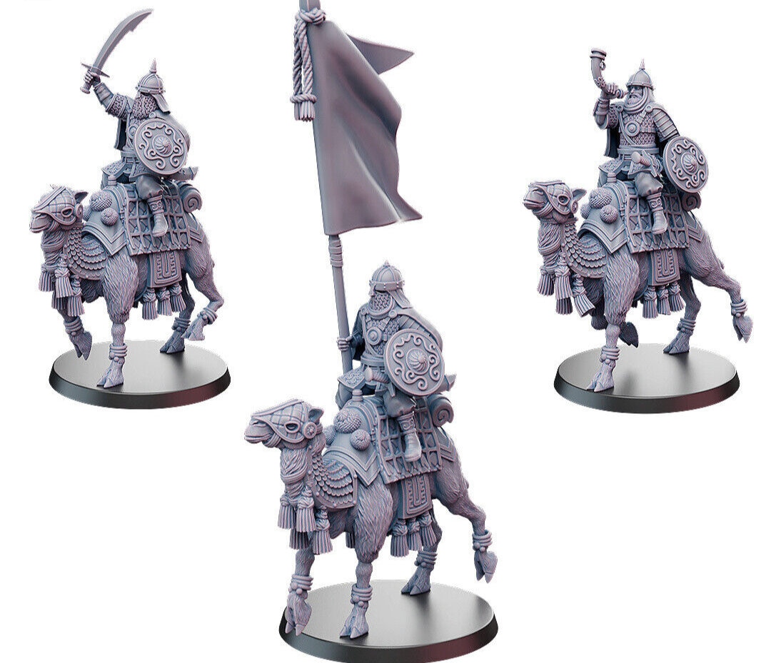 Easterling /arabic Camel Riders Command LOTR 28mm 1/56 Wargames and ...