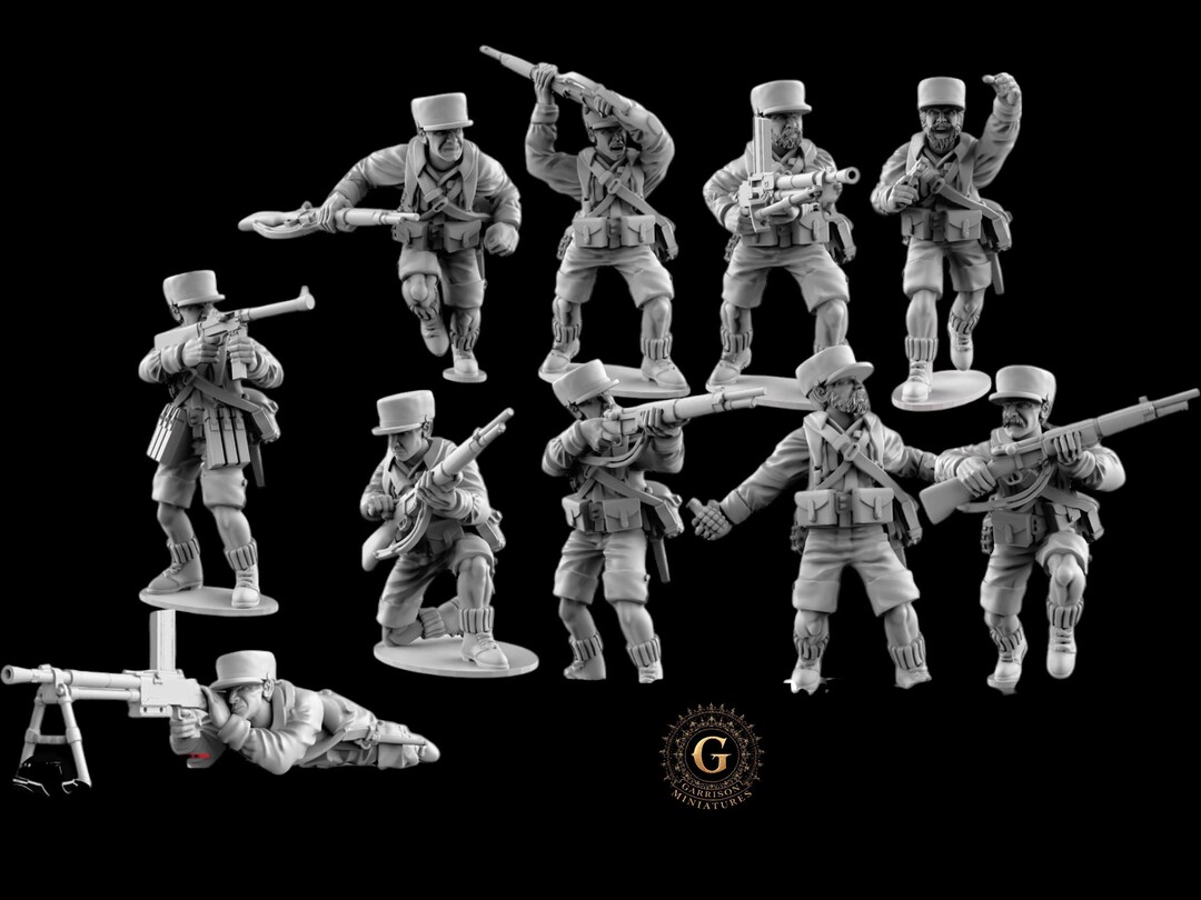French Foreign Legion Infantry: 28mm WW2 Wargame and Diorama Miniatures ...