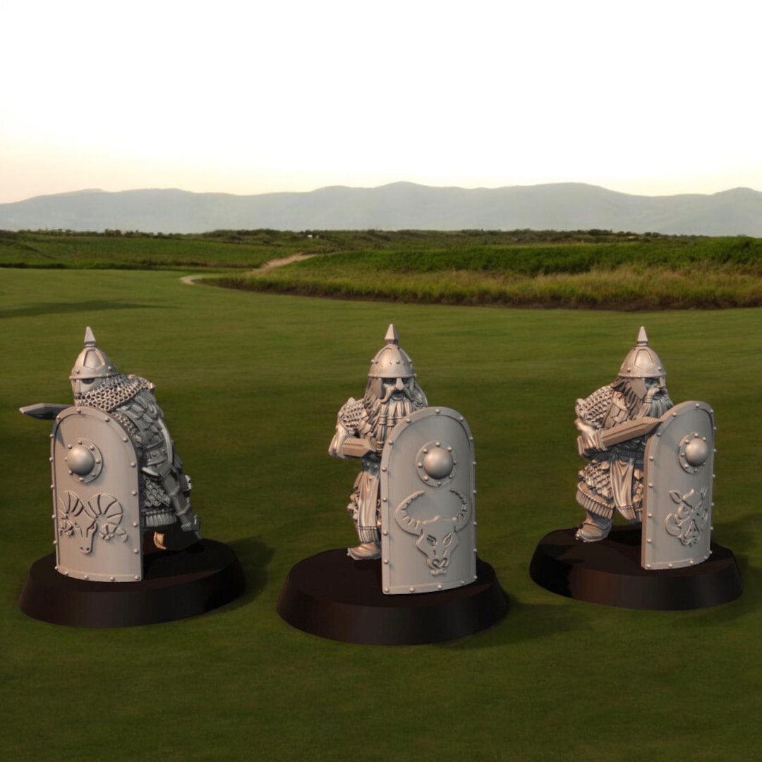 Eastern Dwarfs With Tower Shields, MESBG, Lotr, 28mm Wargames and ...