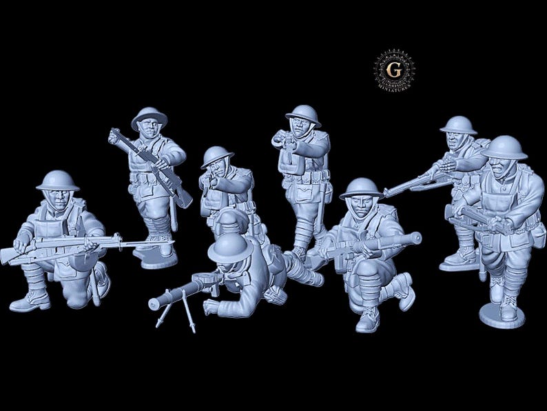 USMC II Corps, Belleau Wood 1918: 28mm WW1 Wargame & Display Miniatures ...