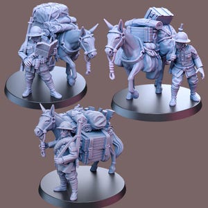 Chinese NRA Pack Mules: 28mm Wargame Miniatures - Etsy