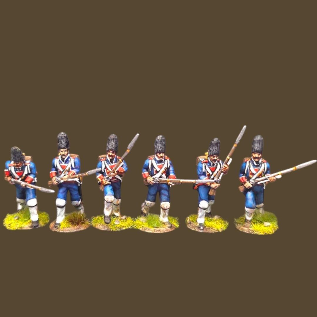 UNPAINTED Napoleonic 28mm Spanish Grenadiers Charging X6 Wargames - Etsy