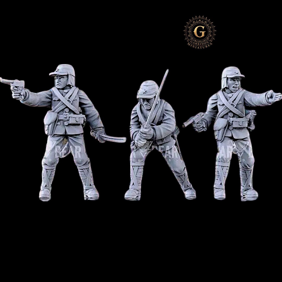 Japanese Ncos: 28mm WW2 Wargame & Display Miniatures - Etsy