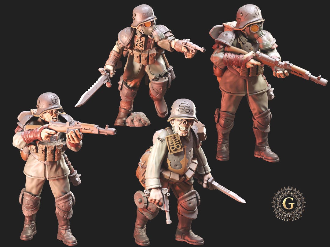 Heretic Infantry X4 32mm: Trench Crusade Compatible New Antioch ...