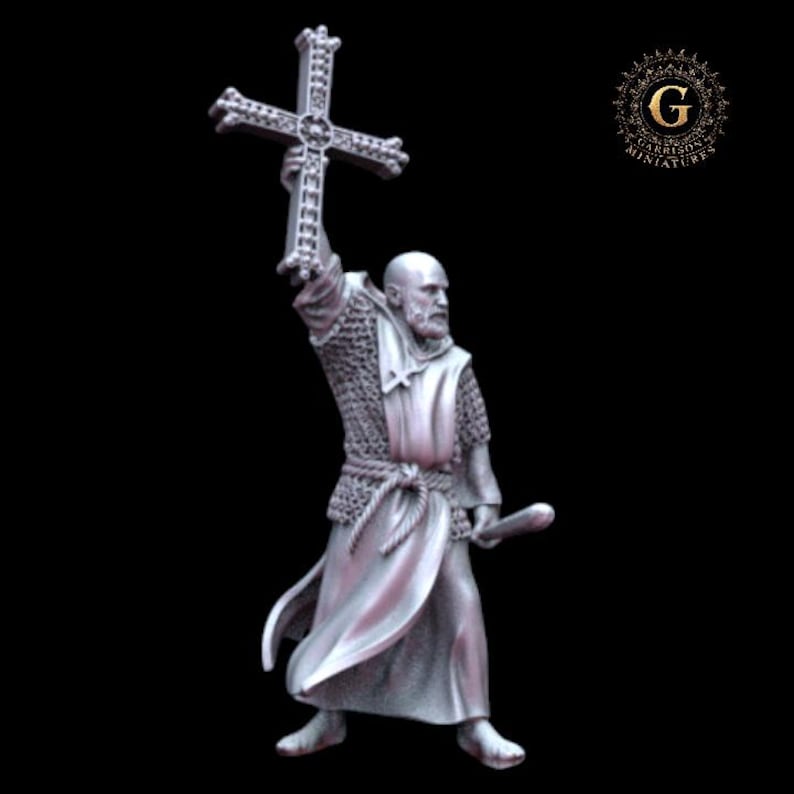 Warrior Priest & Praying Knights: 28mm Medieval Wargame and Diorama ...