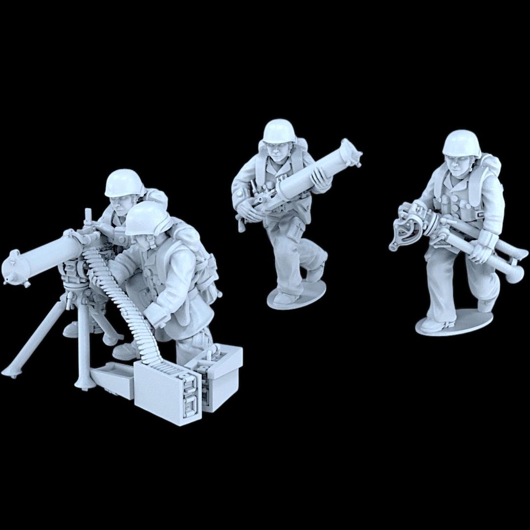 WW2 US Pacific Infantry MMG Unit: 28mm Wargaming Miniatures - Etsy