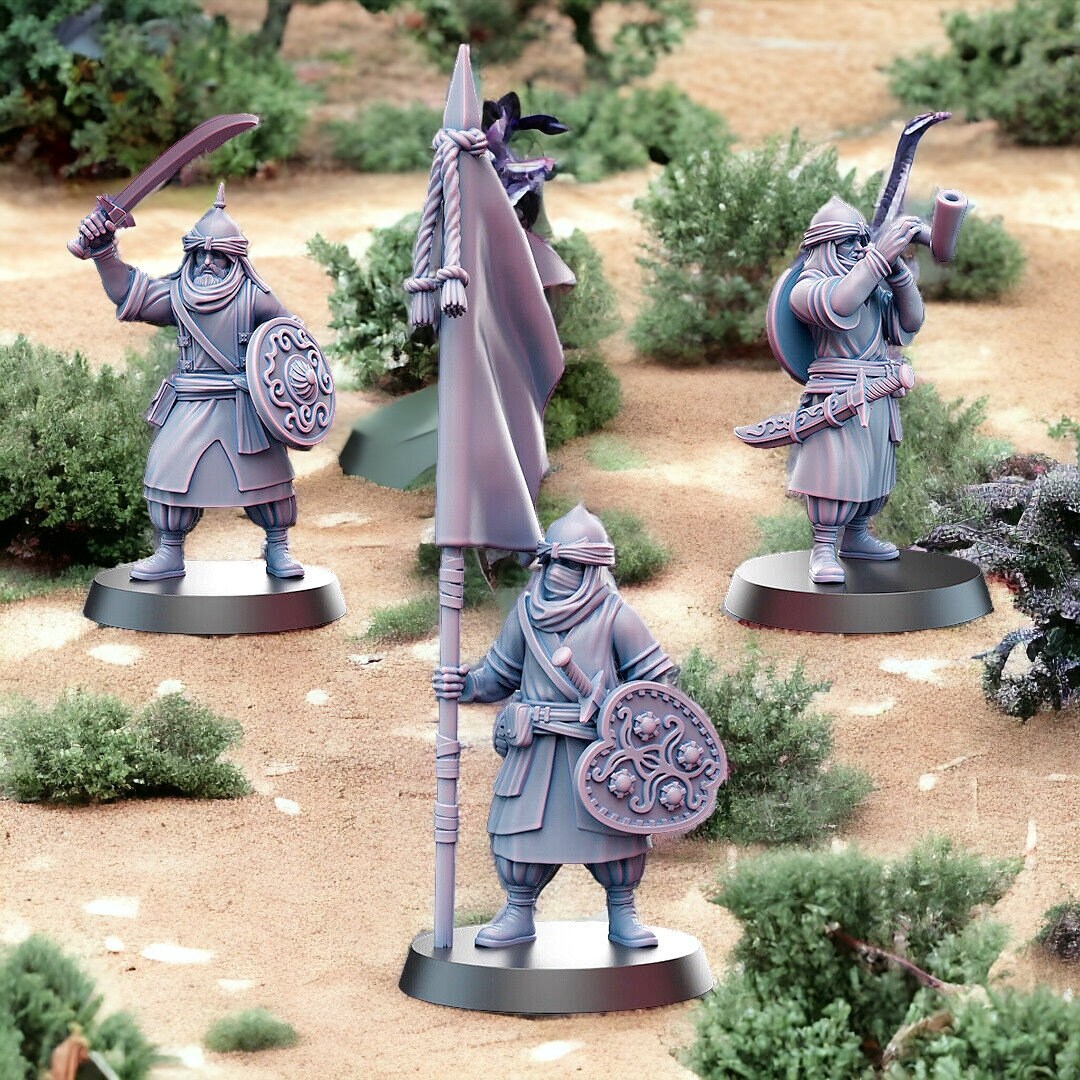 Easterling /arabic Infantry Command 28mm or 32mm LOTR Wargames Collectors Etc. - Etsy