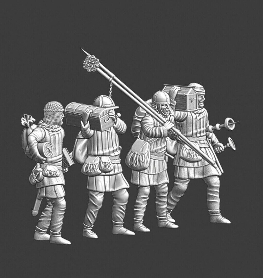 Medieval Looters 28mm 1/56 Wargames and Collectors Figures by Reconquer ...