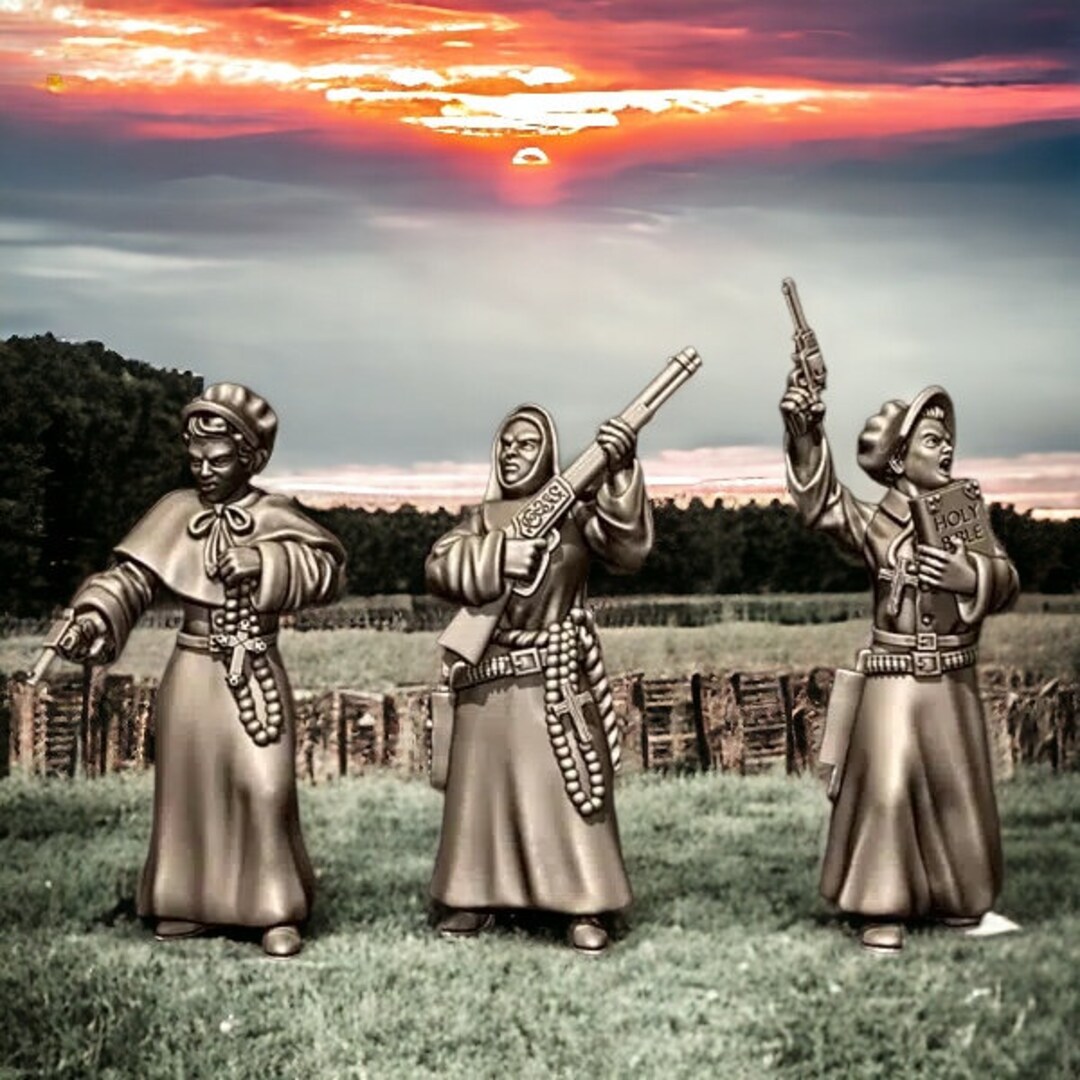 Wild West Wargames & Collectors Figures X3 Armed and Dangerous Nuns ...
