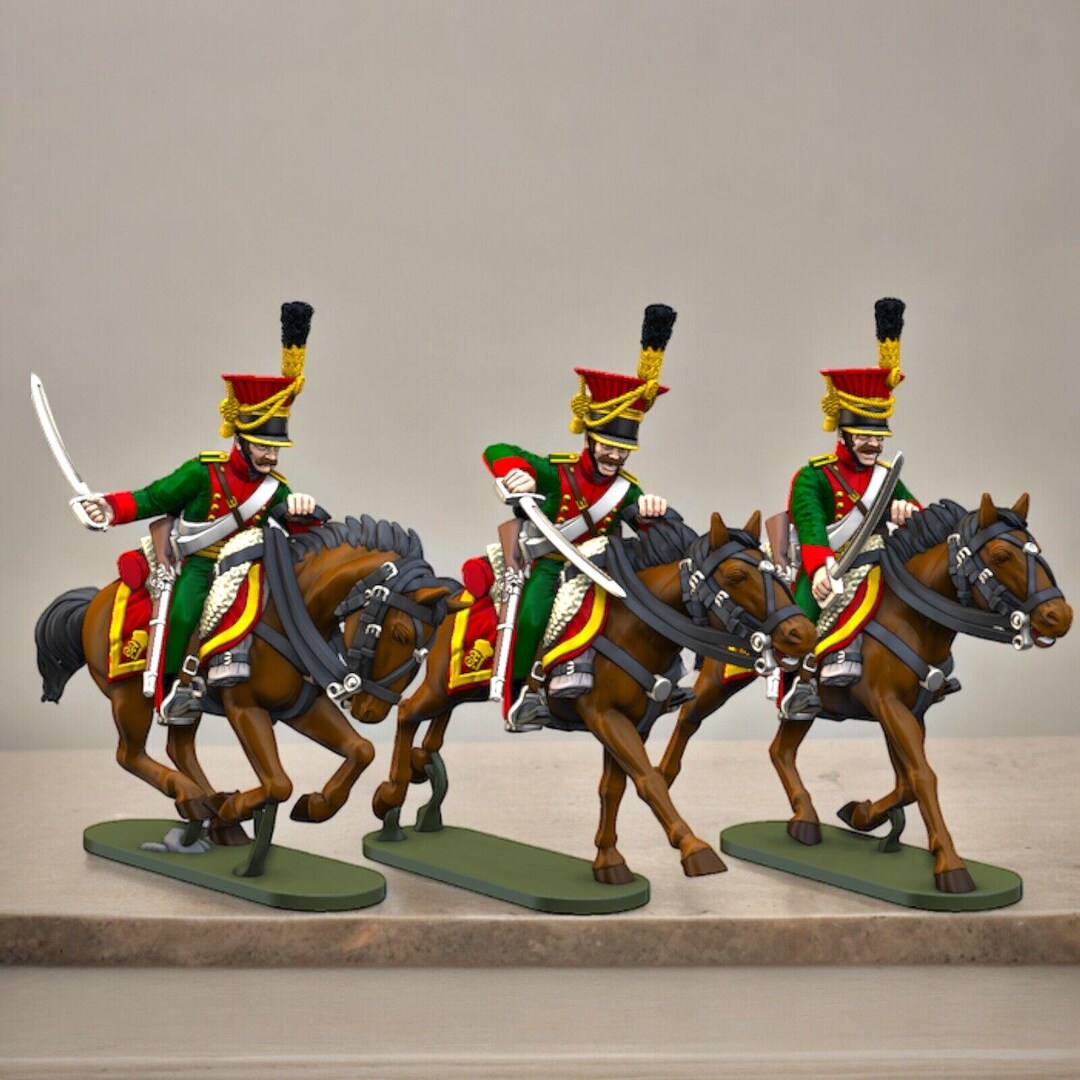 Napoleonic Austrian Uhlans Skirmish Set C - Unpainted Wargames ...