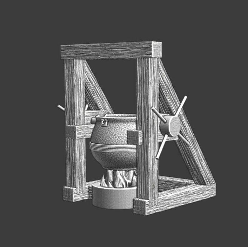 Medieval Siege Oil Boiler - 28mm Historical Wargame Miniature - Etsy