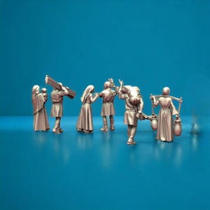 Villagers Set C X6: 28mm Medieval Wargame and Display Miniatures - Etsy