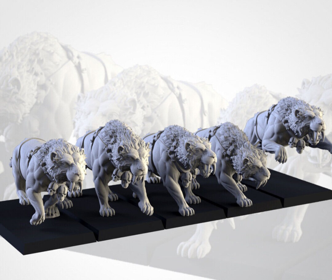 Sabertooth Pack RPG, Northern Ogres, D&D, Wargames - Etsy