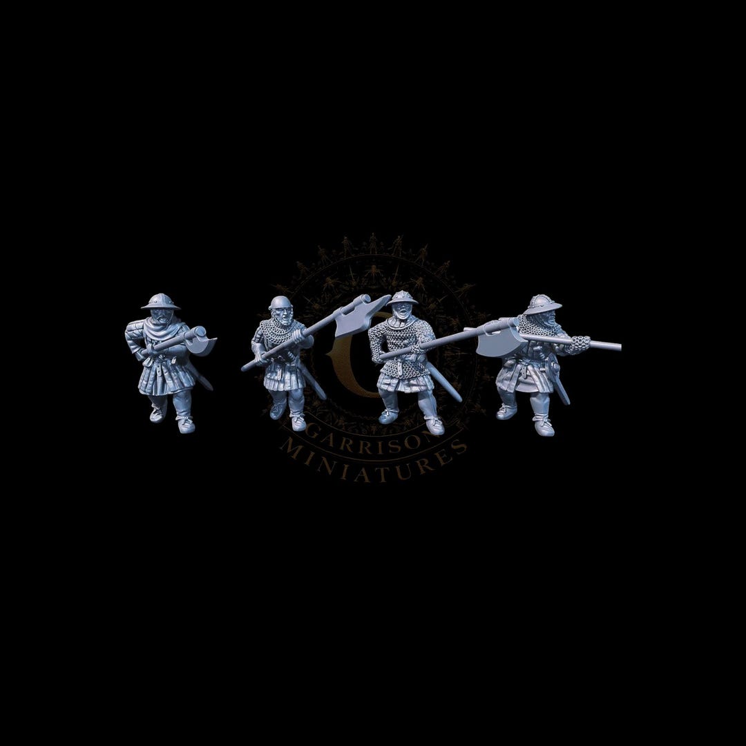 Medieval Billmen 28mm Wargaming Miniatures - Etsy