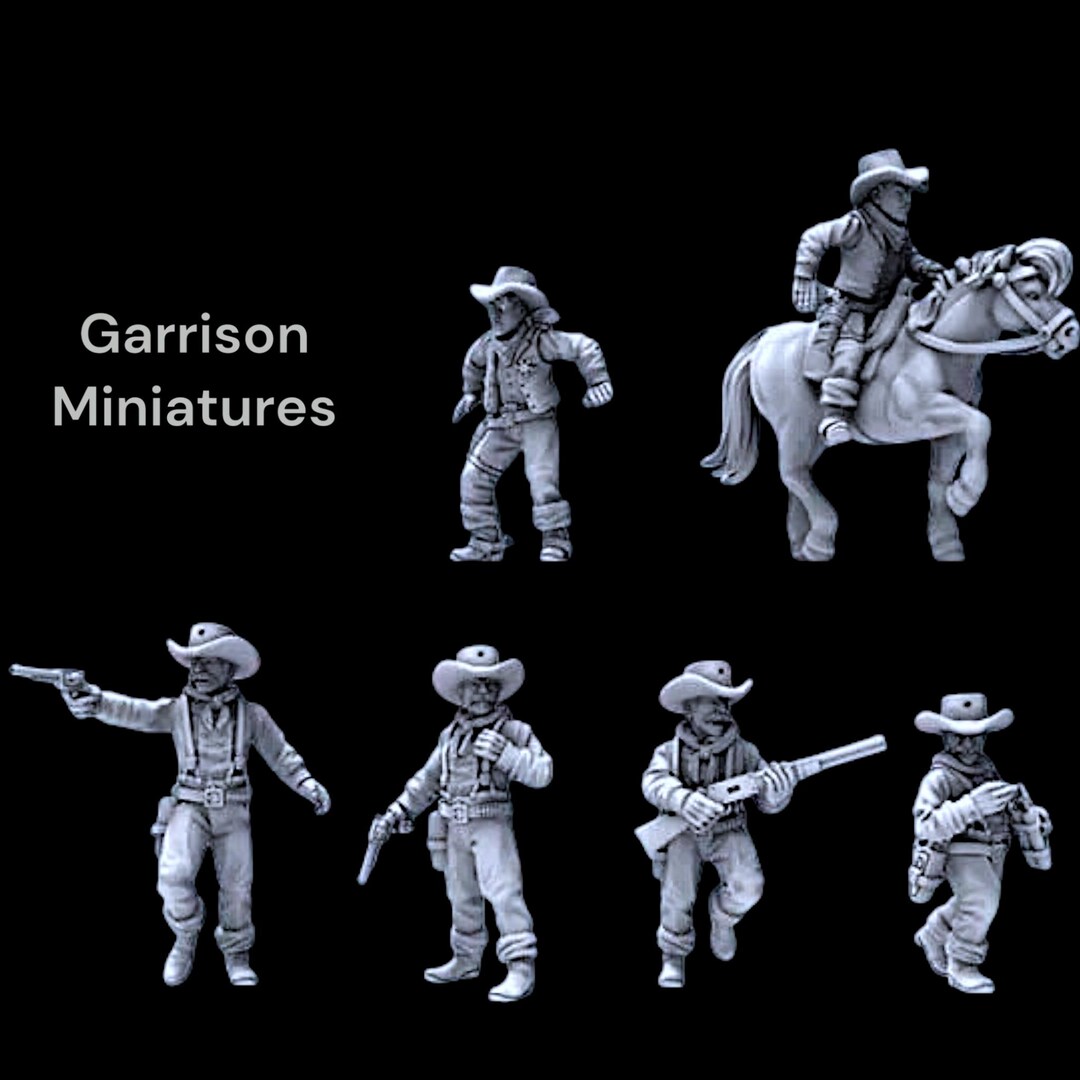 Sheriff Fortuna Vs. Dalton Gang Wild West Wargames Collectors Figures ...