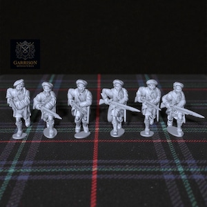 Scots Jacobite Infantry Muskets X6: '45 Rebellion, Culloden 28mm ...