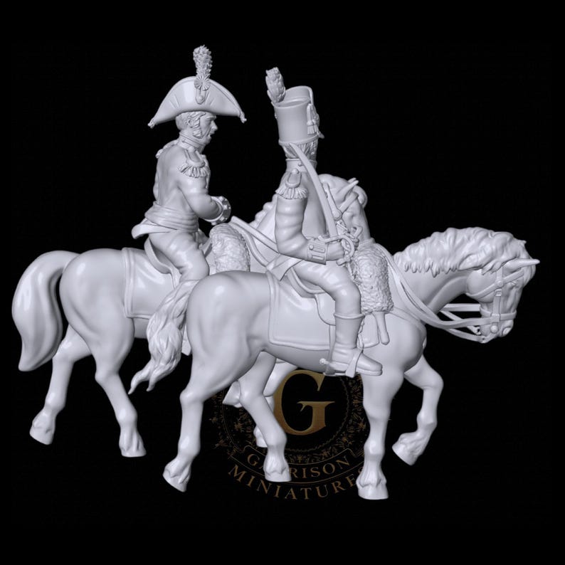 Mounted British Officers X2: 28mm Napoleonic Wargame and Display ...
