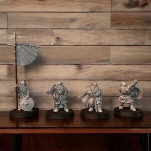 Dwarf Commanders X4 Ideal MESBG, Lotr, 28mm , Wargames and Collectors. - Etsy