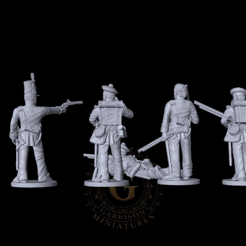 British 95th Rifles, Sharpe X5: Napoleonic 28mm Wargame and Display ...