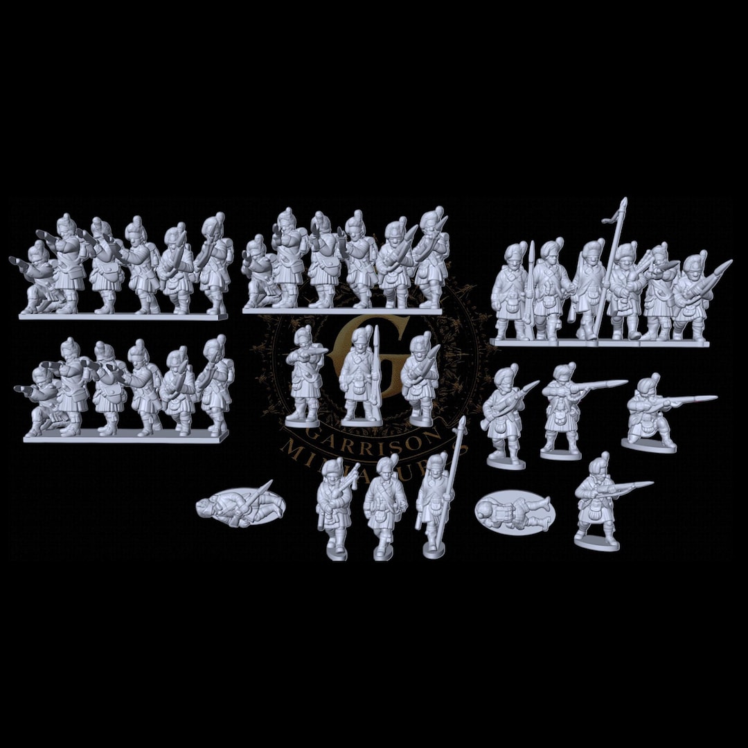 Revolutionary War Black Watch 15 and 13.5mm Epic Scale Miniatures - Etsy