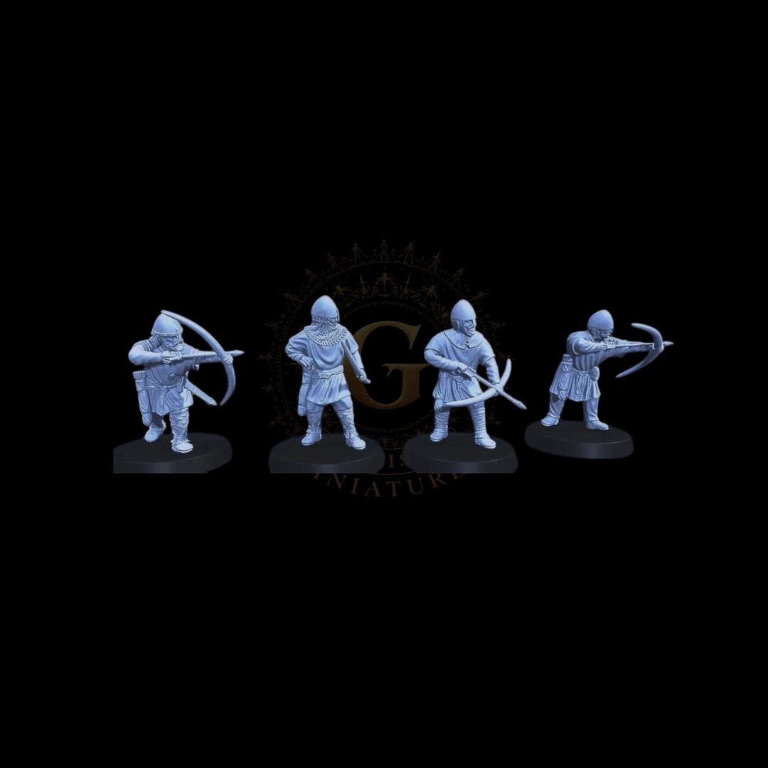 Norman Unarmoured Archers:28mm 1/56 Wargame and Display Miniatures - Etsy