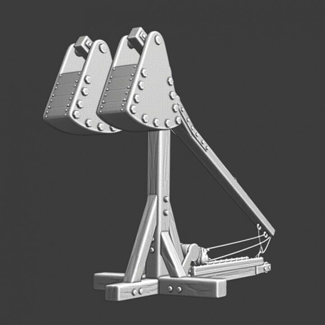 Medieval Twin Weight Catapult - - 28mm 1/56 Wargames and Collectors ...