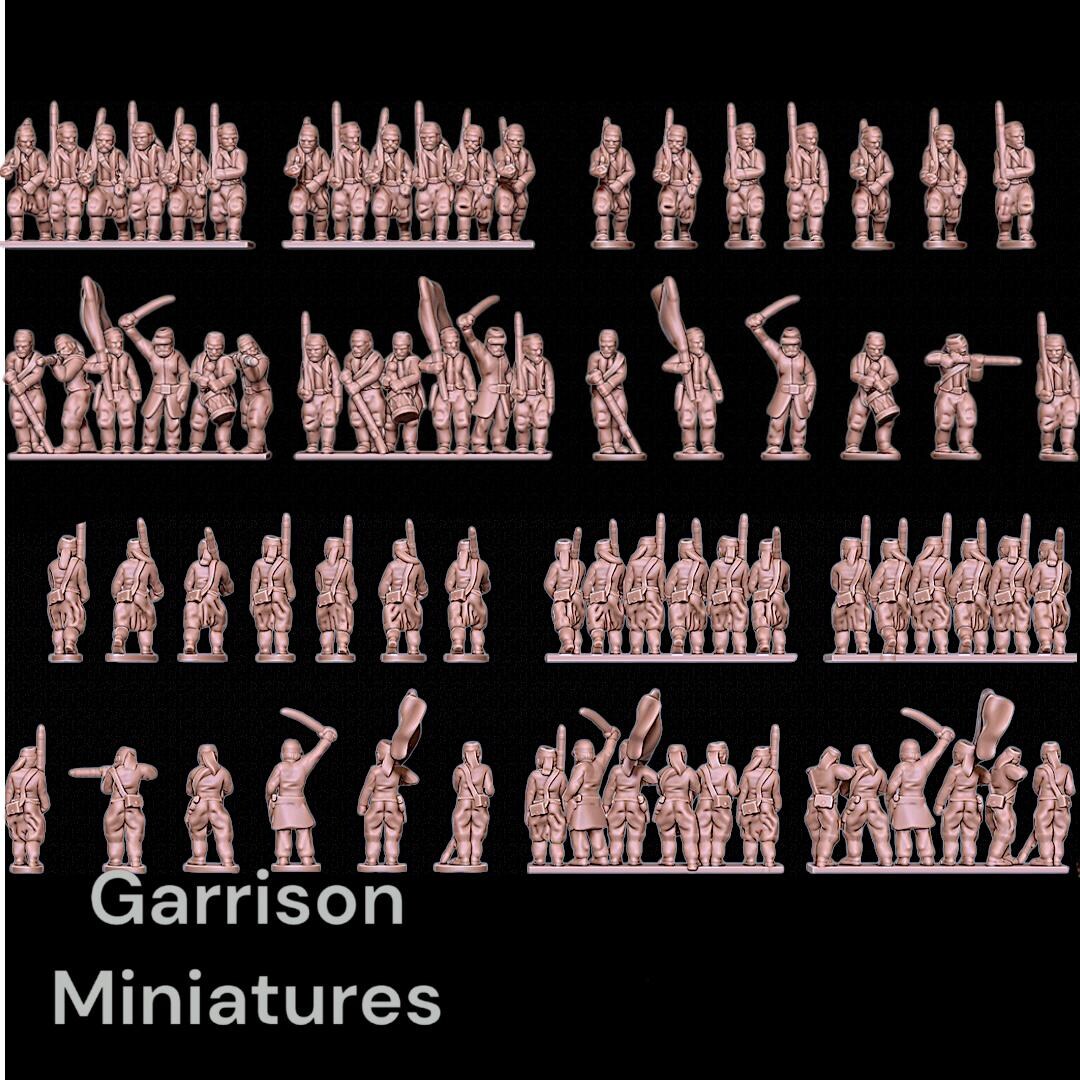 15mm or 13.5mm Epic Scale American Civil War Infantry Zouaves X18 ...