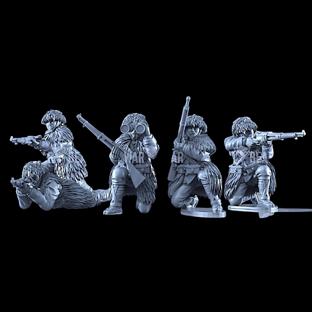 WWII Japanese Snipers: 28mm Wargame Miniatures - Etsy