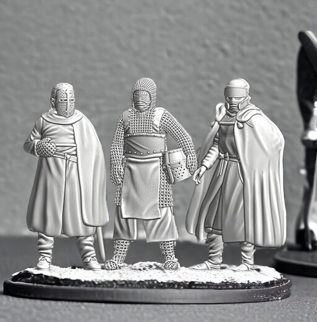 Leper Knights of Lazarus at Rest - - 28mm 1/56 Wargames and Collectors ...