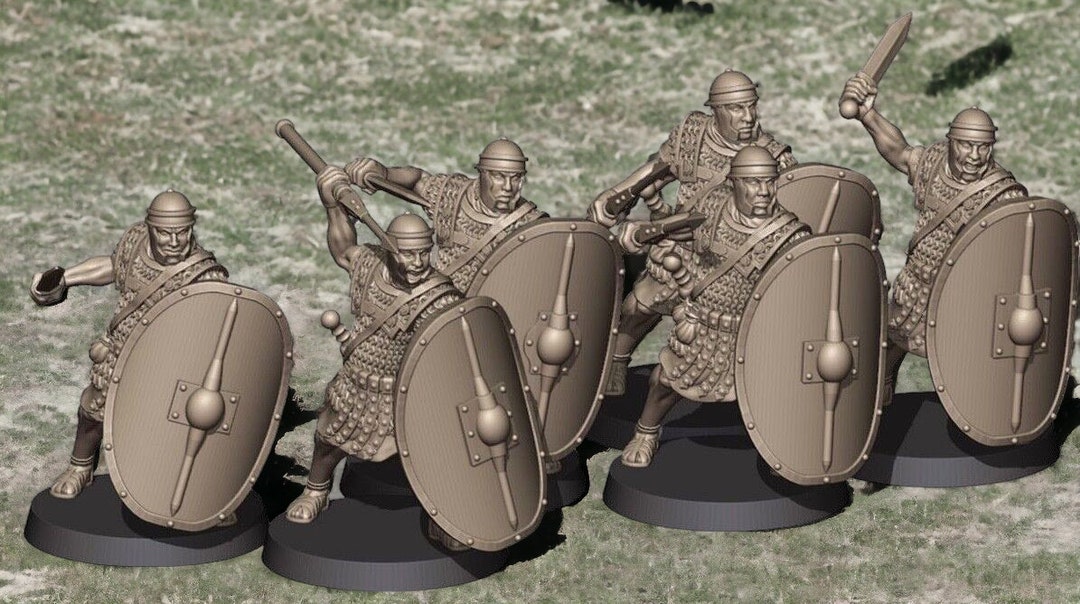Late Roman Legionarii Unit 6 Detailed Figures 32mm or 28mm Saga ...