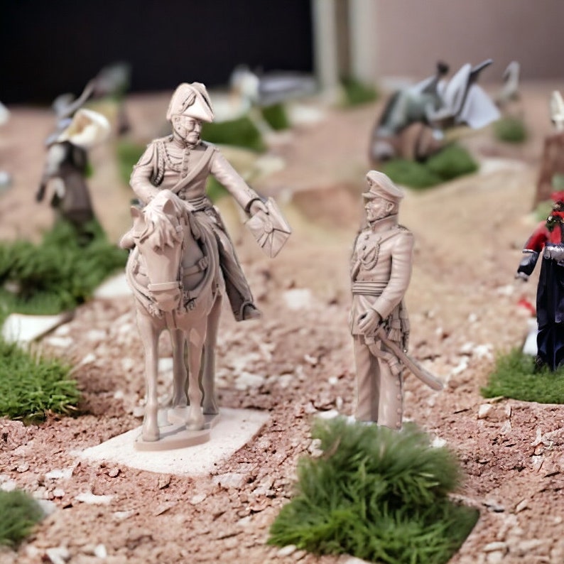 Napoleonic Prussian ADC and Officer 28mm Waterloo / Peninsula, Wargames ...
