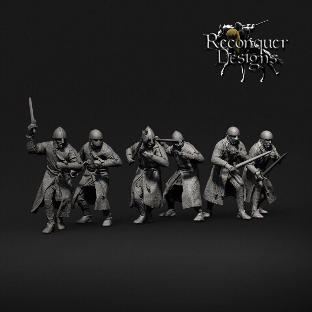 Medieval Knights Sergeants Miniatures: 28mm Wargame Miniatures - Etsy