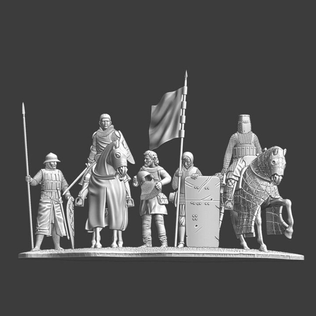 Medieval Command Vignette 28mm 1/56 Wargames & Collectors Miniatures - Etsy