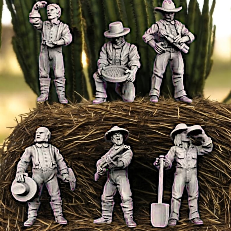 Prospectors: Wild West 28mm, 32mm, Unpainted Wargame and Display ...