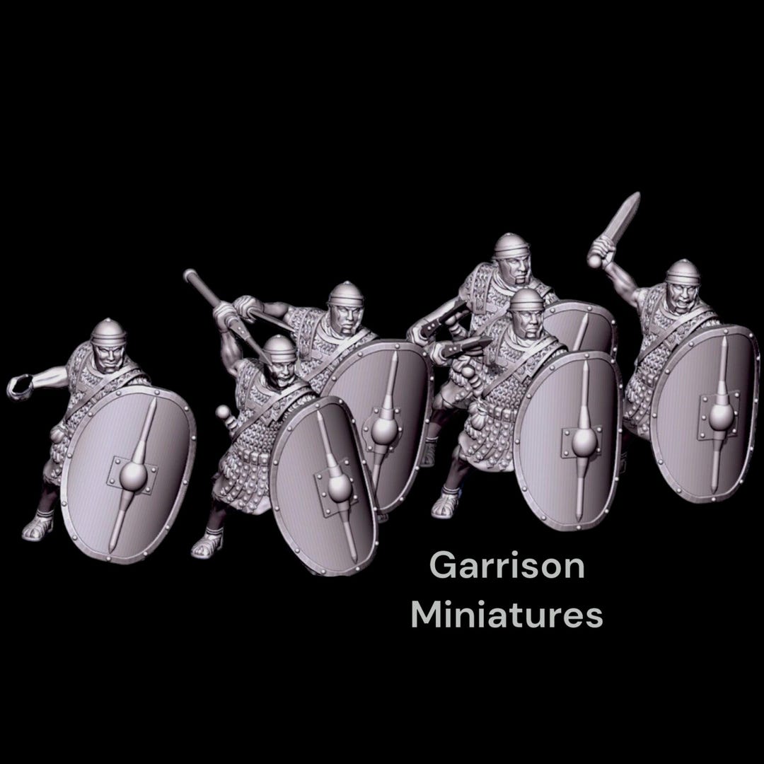 Ancient Roman Legionarii X6 Saga Carthage Hail Caesar 28mm 1/56 ...