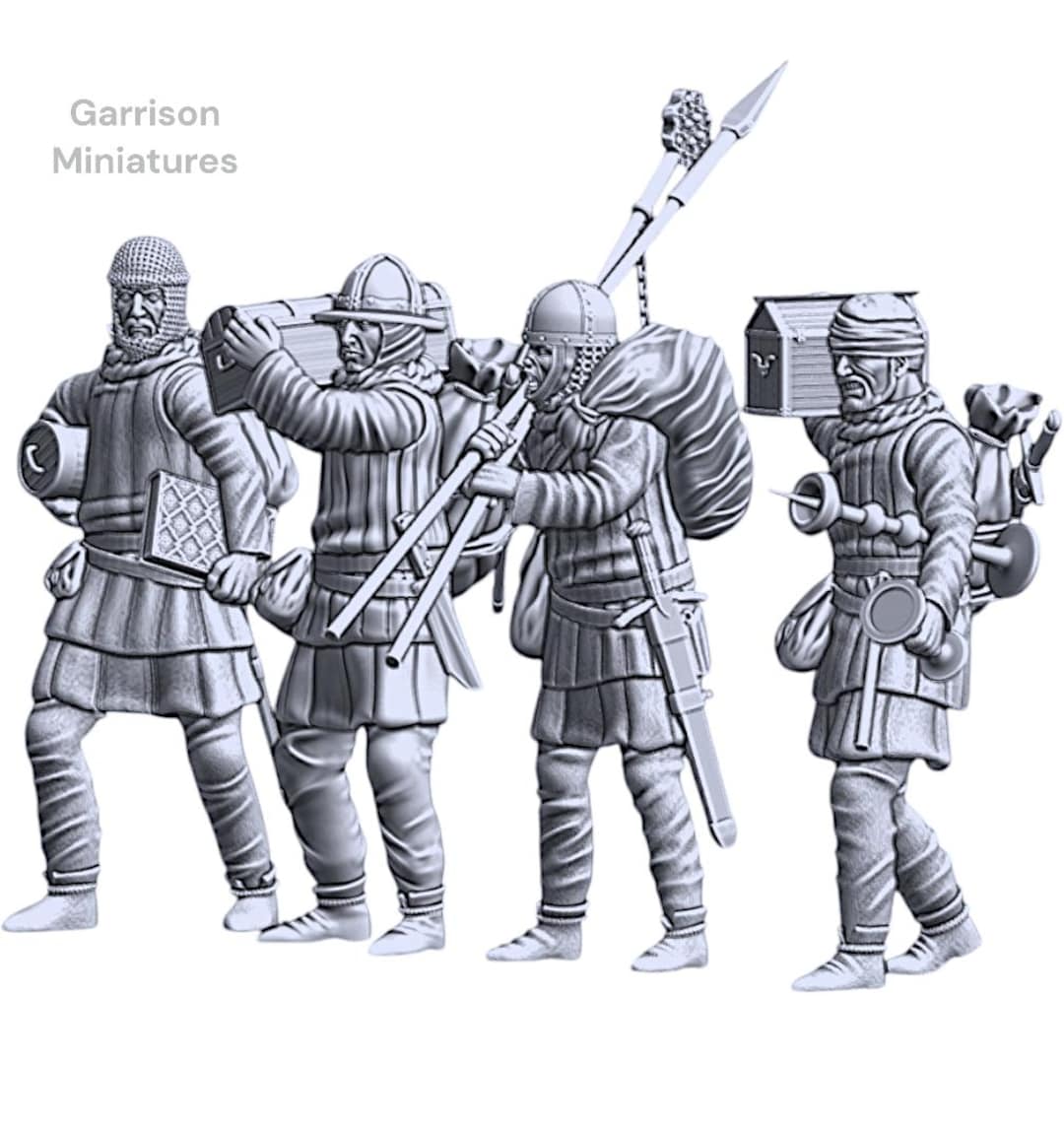 Medieval Looters X4 28mm Miniatures Wargames & Collectors Figures by ...