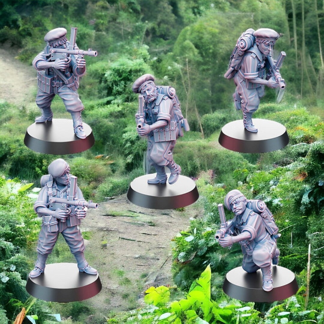WW2 Australian Commandos SMG Unit: 28mm Wargaming Miniatures - Etsy