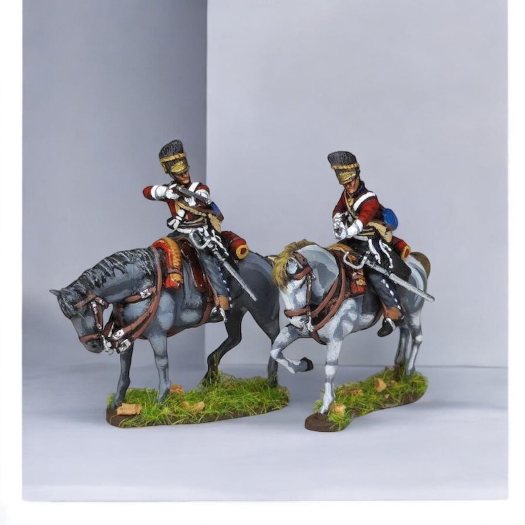 Napoleonic British Heavy Cavalry 2nd Dragoons (scots Greys) X2 ...