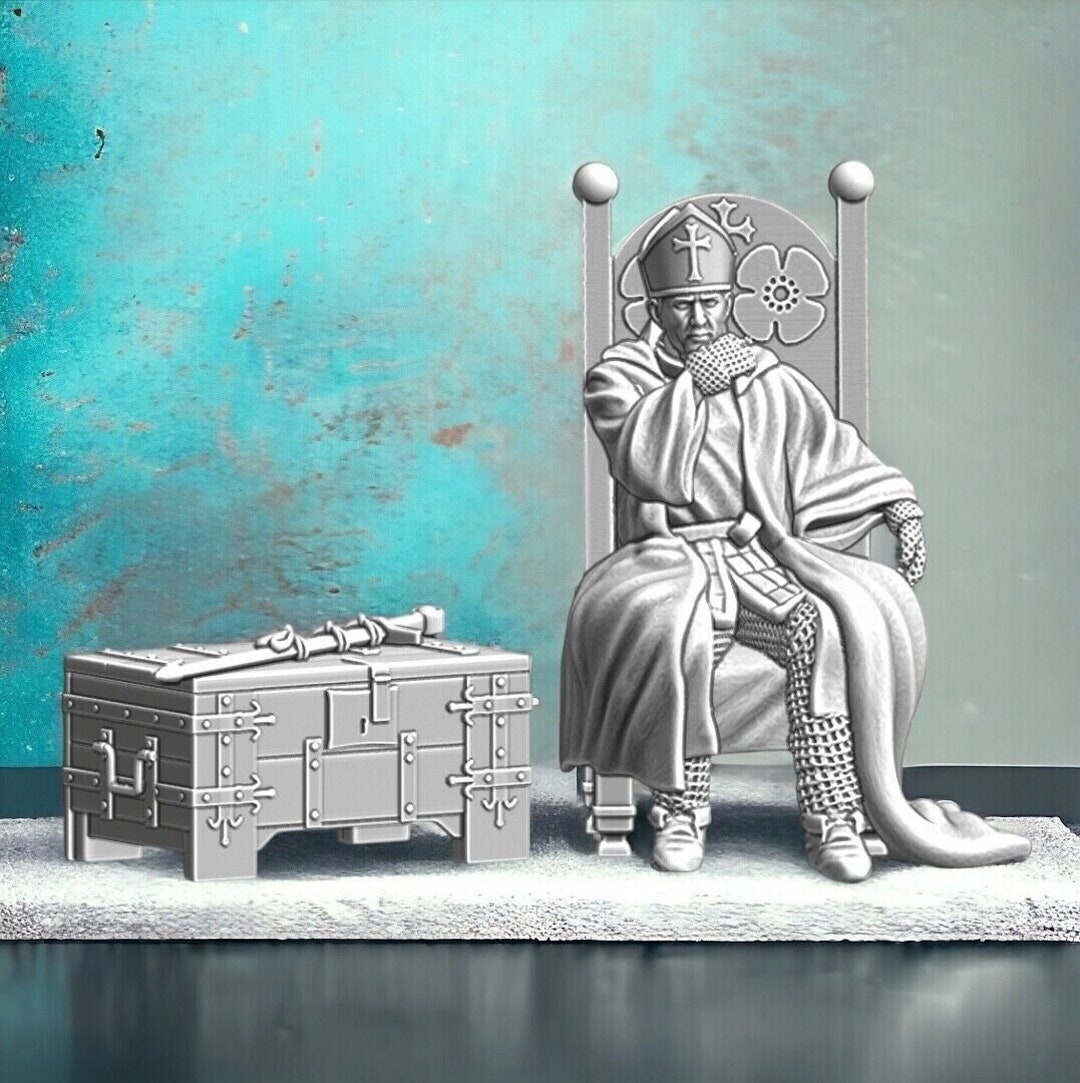 Medieval Warrior Bishop: 28mm Wargame Miniatures - Etsy