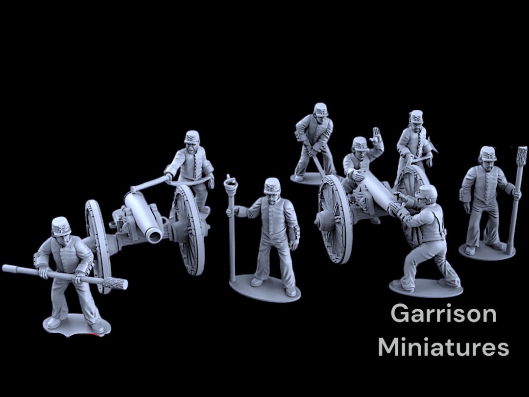 Union Artillery Set: 28mm Civil War Wargame and Display Miniatures - Etsy