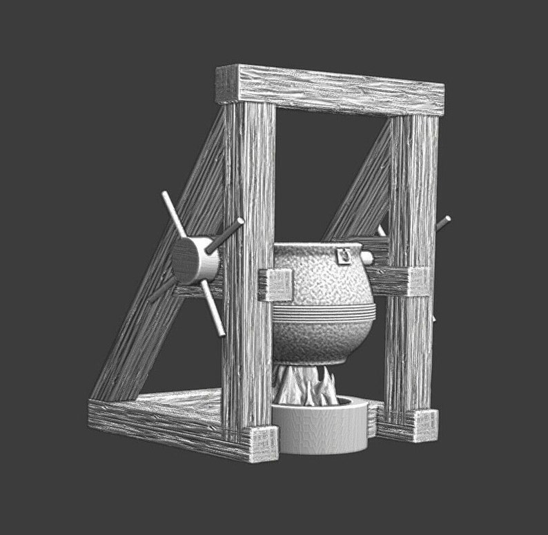 Medieval Siege Oil Boiler - 28mm Historical Wargame Miniature - Etsy