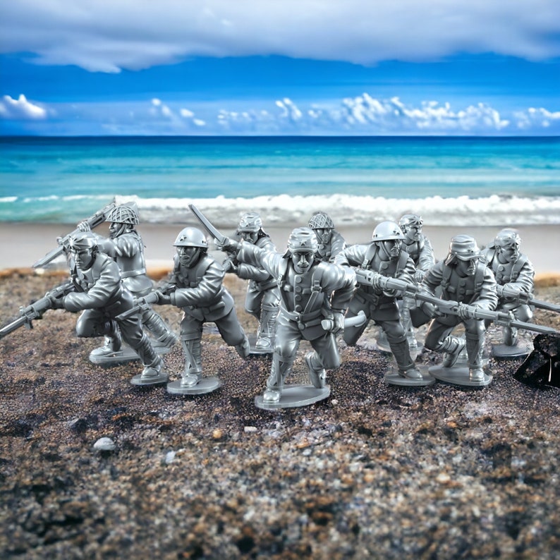 WW2 Japanese Banzai Charge: 28mm Wargame Miniatures - Etsy