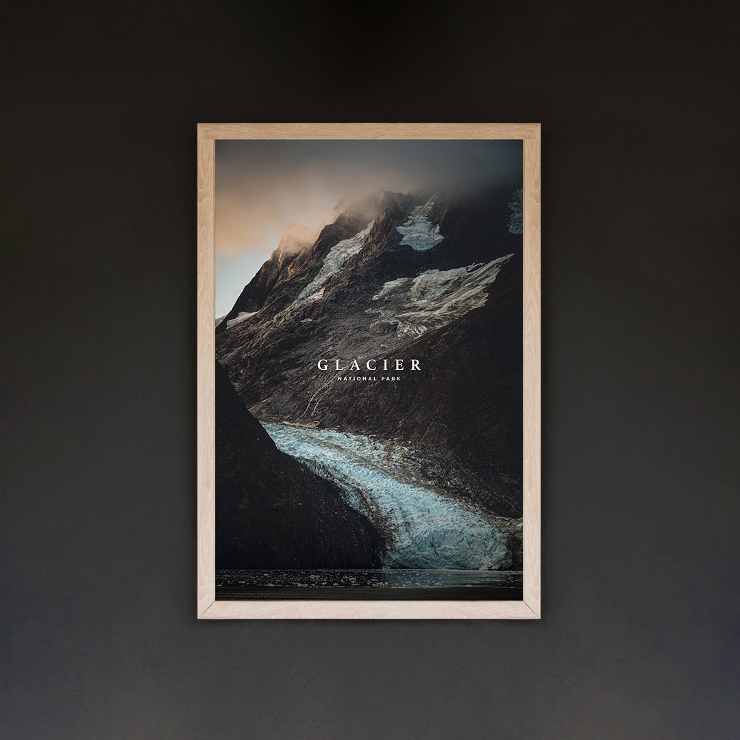 Glacier National Park Poster, Glacier National Park Print, National ...