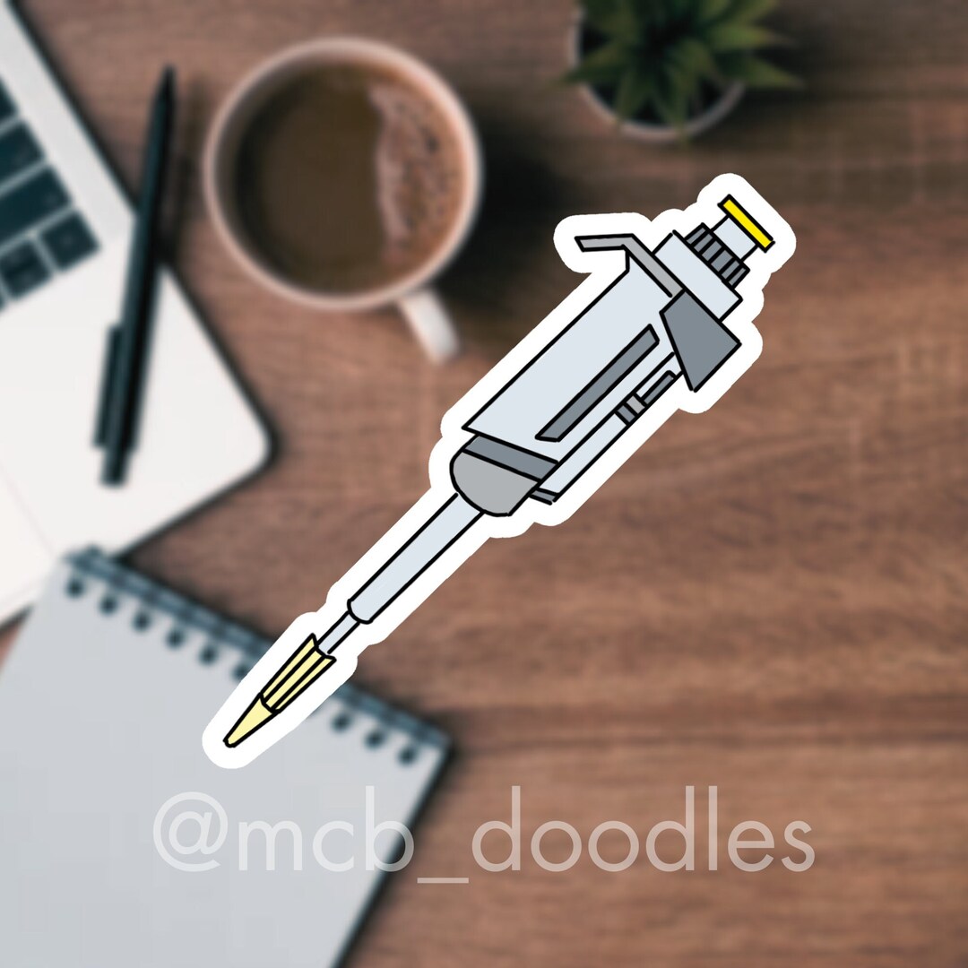 Laboratory Micropipette Science Sticker - Etsy