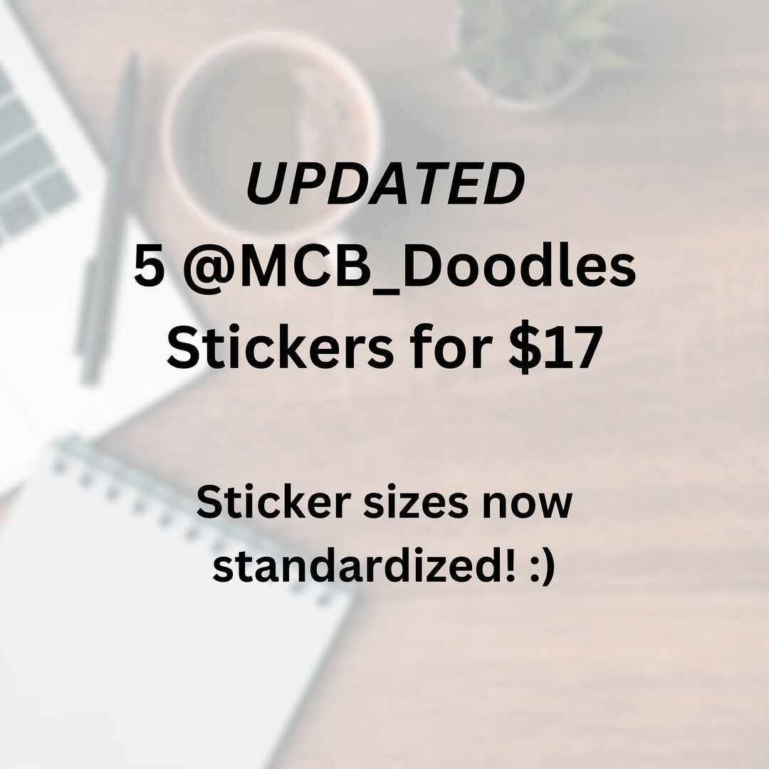 5 MCB_DOODLE STICKERS BUNDLE - Etsy