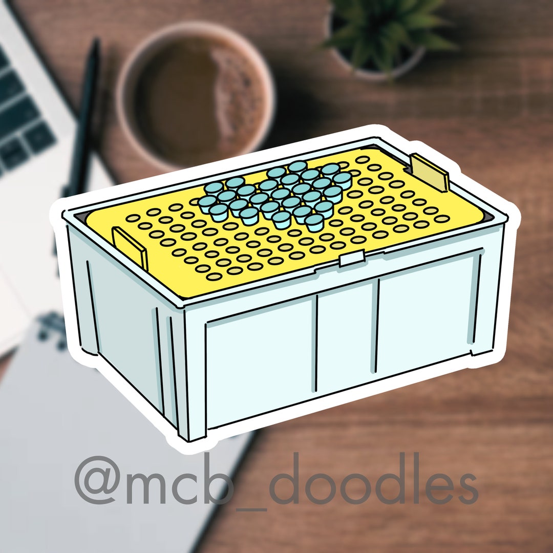 Love in a Heart Pipette Tip Box Sticker Scientist Gift Cell and ...