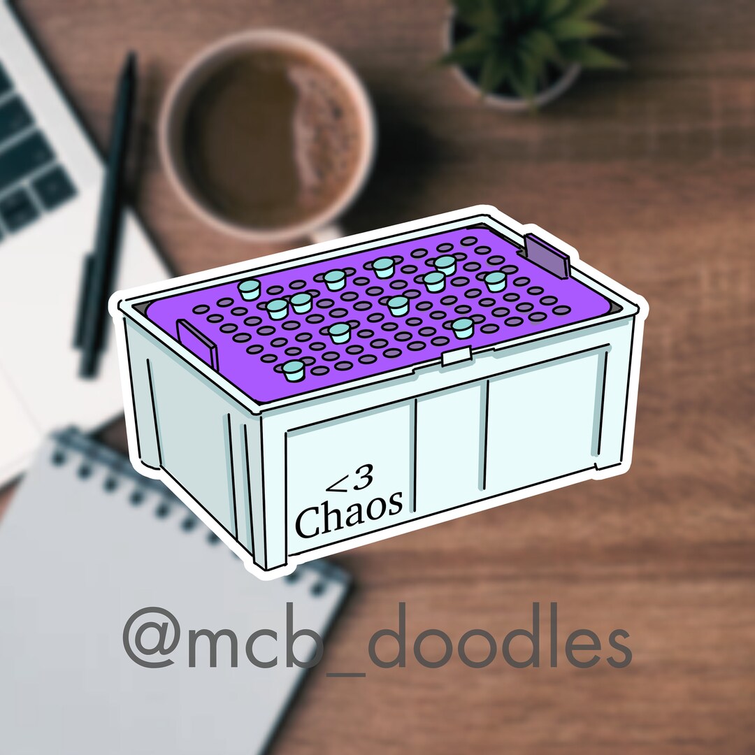 Chaotic Pipette Tips Sticker Laboratory Vinyl Decal Unique Gift for ...