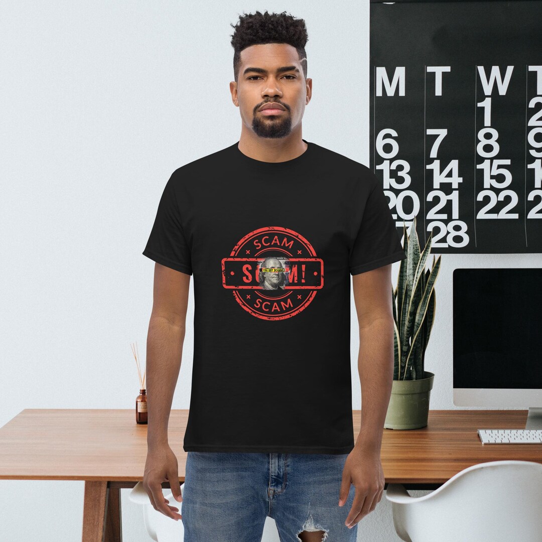 Classic Men's "scam" T-shirt - Etsy